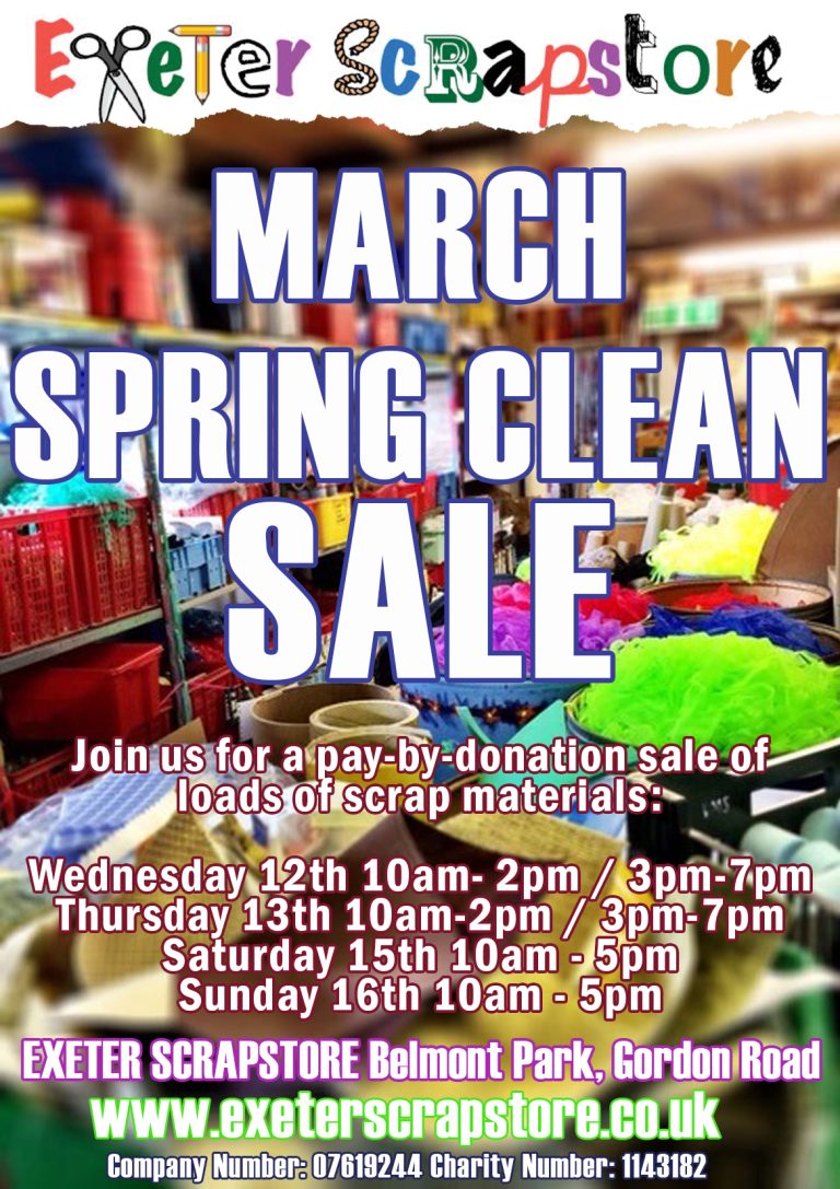 Spring Sale - Exeter Scrap Store